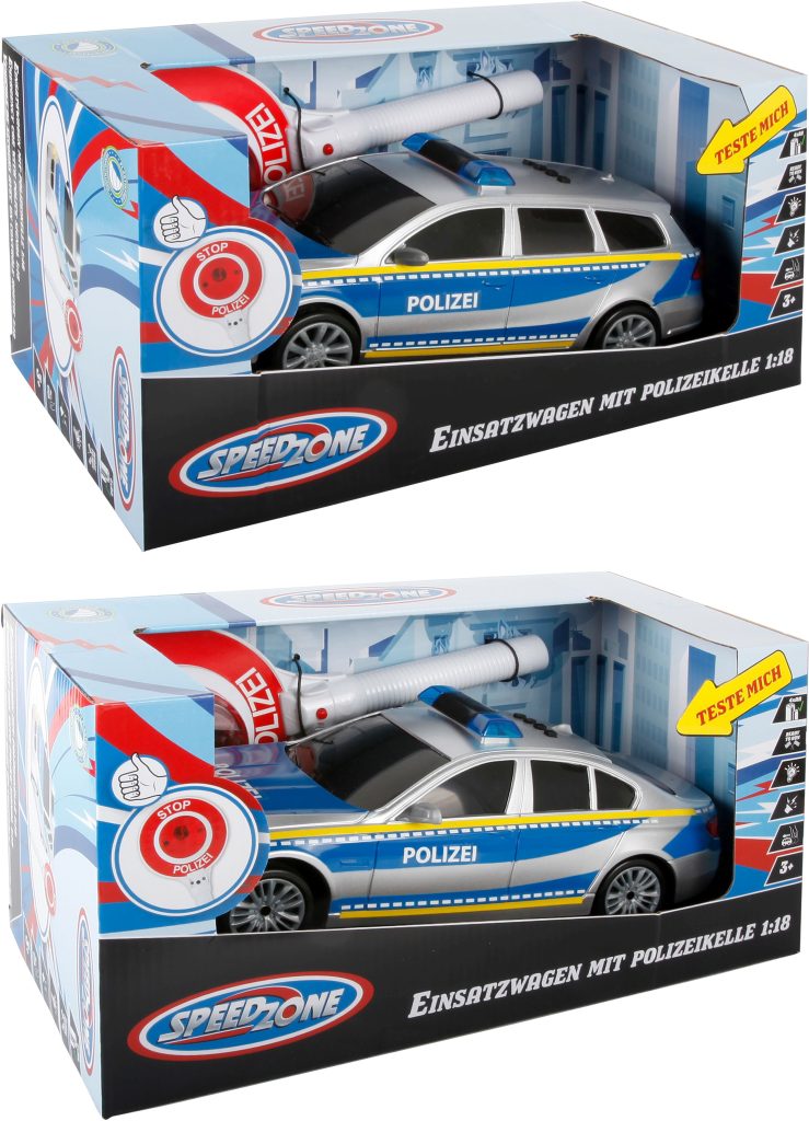 Speedzone Polizeiauto mit Polizeikelle - Spiele Max