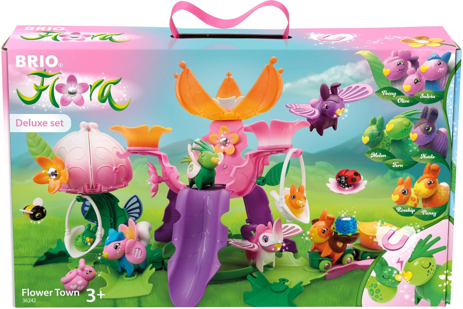 BRIO Flora - 36242 Blumenstadt Deluxe Set | Spielset für endlosen ...
