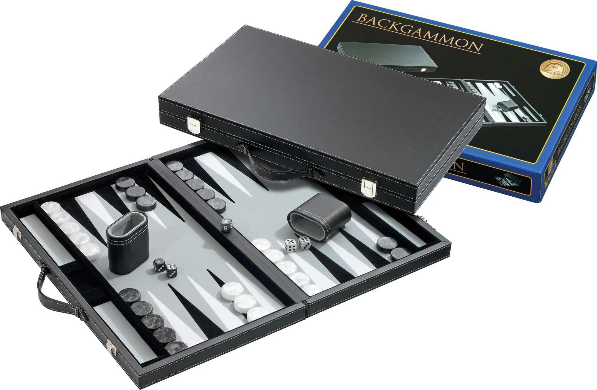 Philos Backgammon Kunstleder 47 x 29 cm - Spiele Max