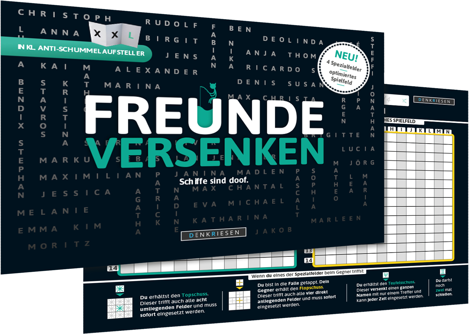 DENKRIESEN - FREUNDE VERSENKEN® - Schiffe sind doof - Schiffe versenken ...