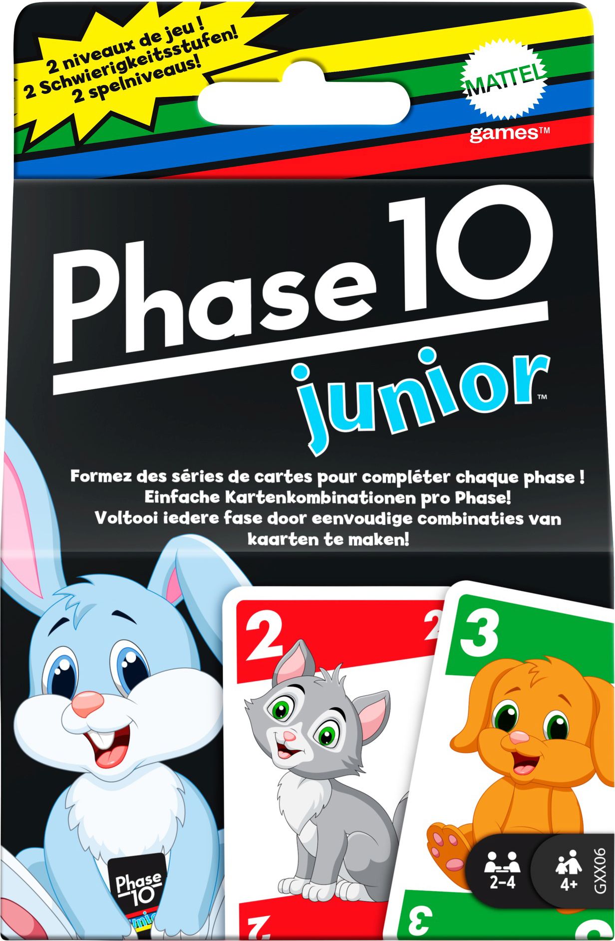 Mattel GXX06 Phase 10 Junior (D/F) - Spiele Max