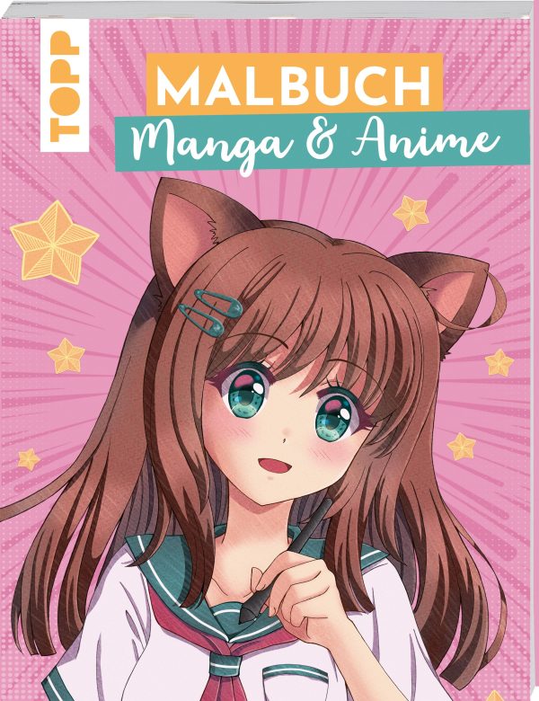 Malbuch Manga & Anime - Spiele Max