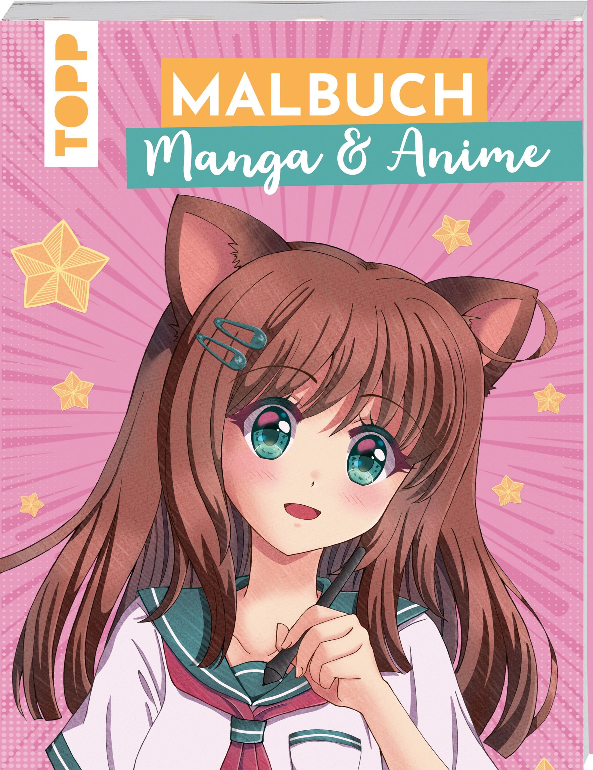 Malbuch Manga & Anime - Spiele Max