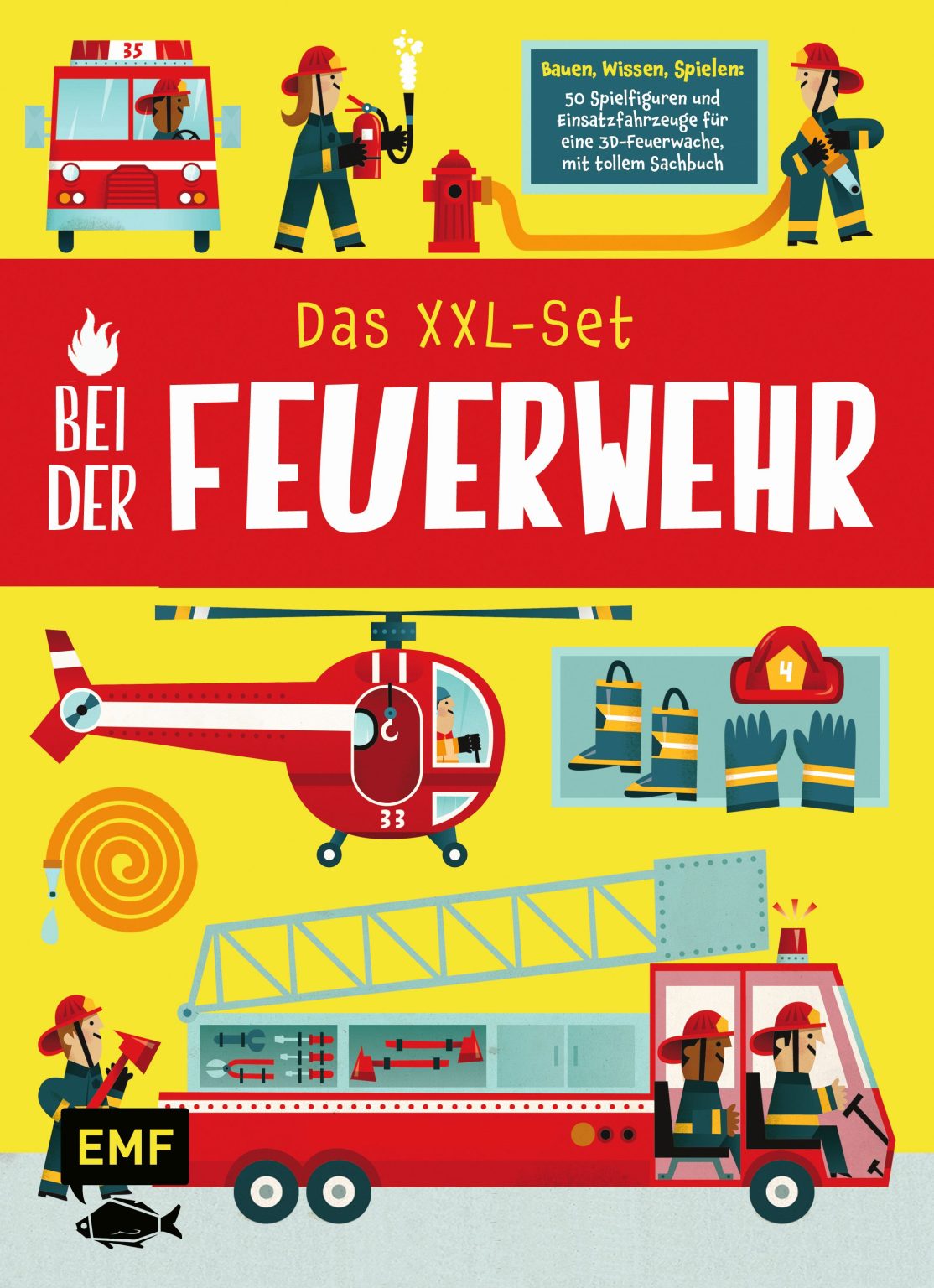 Das XXL-Set Bauen, Wissen, Spielen: Bei der Feuerwehr - Spiele Max