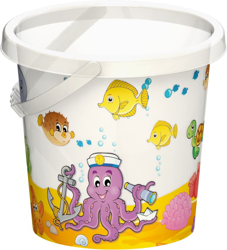 Outdoor active Eimer transparent ''Octopus'', #14x13,5 cm - Spiele Max