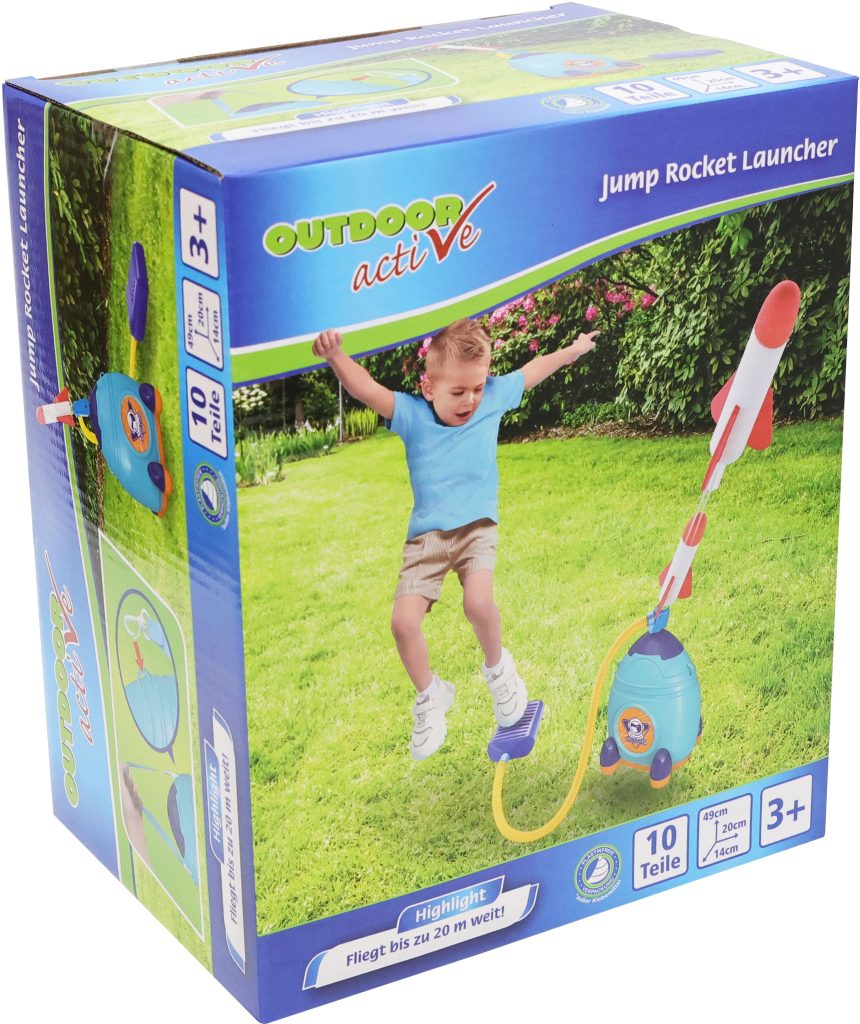 Outdoor active Jump Rocket Launcher, inklusive 5 Raketen - Spiele Max