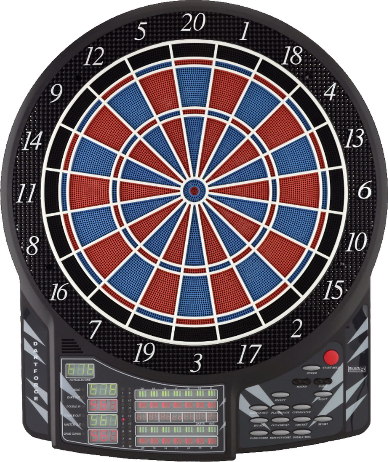 BULL'S Dartforce RB Sound Elektronik Dartboard - Spiele Max