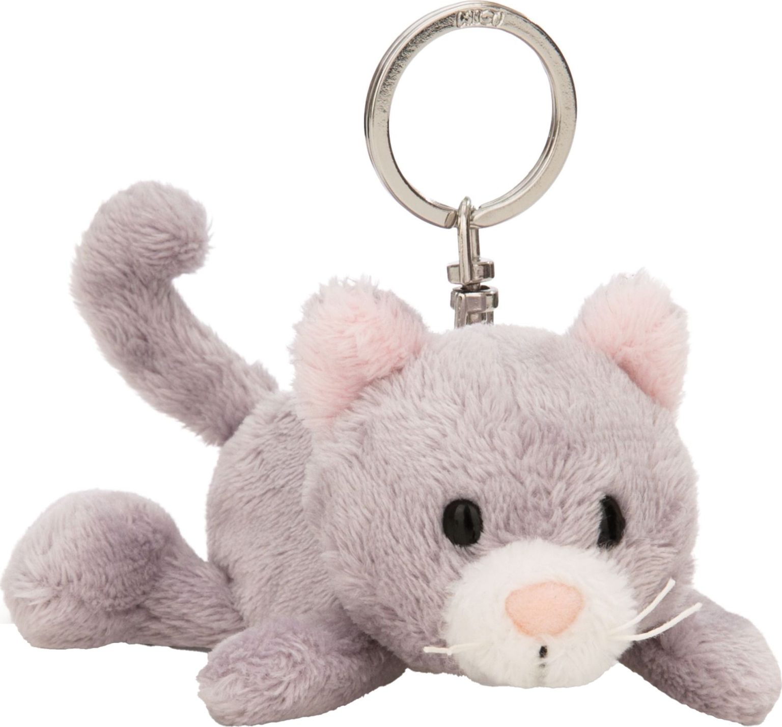 Schlüsselanhänger Liegende Katze grau NICI GREEN - Spiele Max